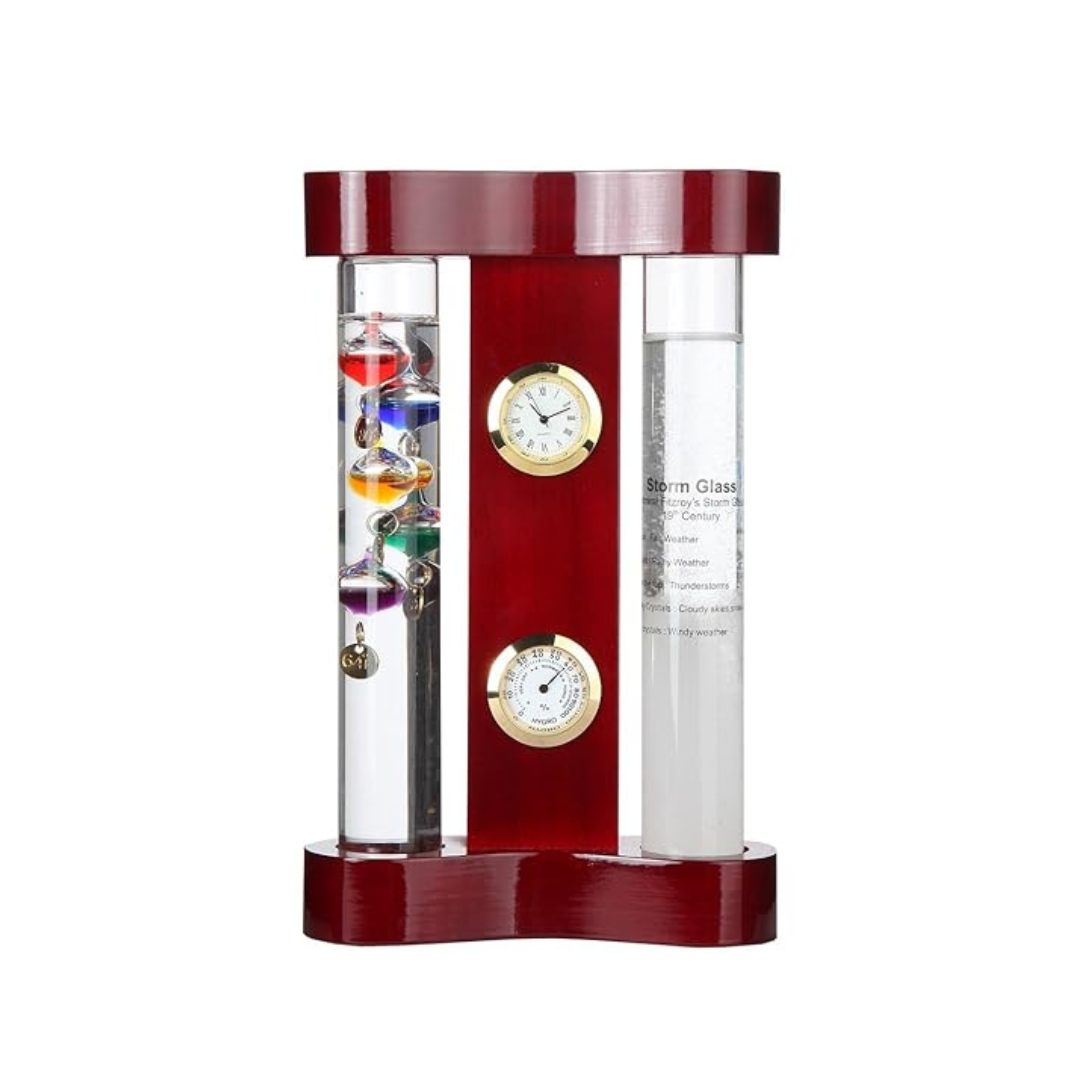 Lily's Home Analog Weather Station, with Galileo Thermometer (7 in x 4. ...
